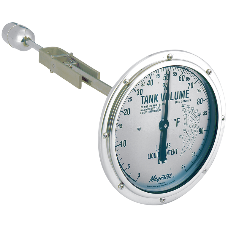 R3D Remote-Ready Dial, Magnetel 4” & 8” - LPG - Rochester Sensors