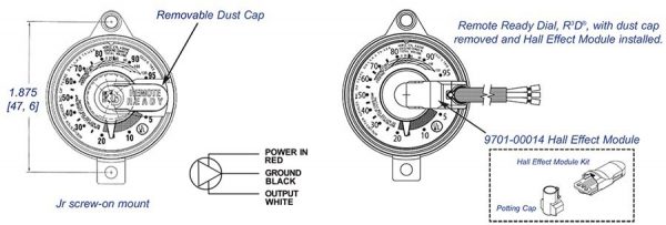 R3D Remote-Ready Dial, JR & SR – LPG - Rochester Sensors