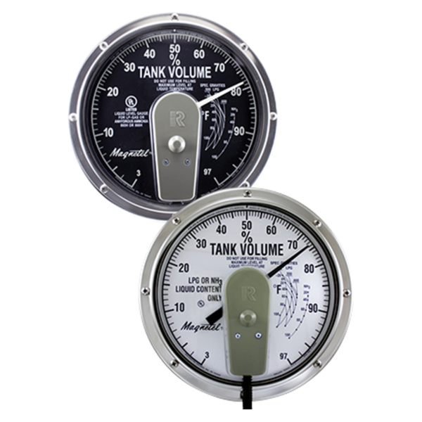 R3D Remote-Ready Dial, Magnetel 4” & 8” - LPG - Rochester Sensors