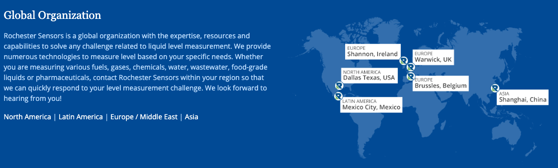 Contact Us - Rochester Sensors